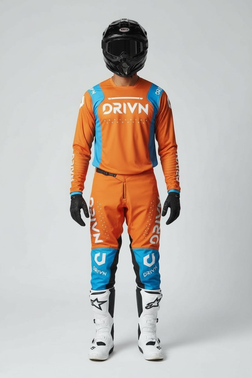 Custom “VRGE” Gear Kit 'ORANGE/BLUE' – Drivn Racewear